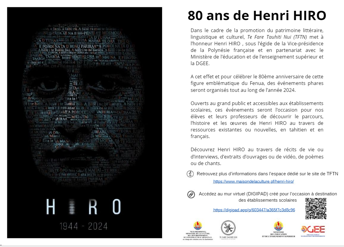 Célébration du 80ème anniversaire de Henri HIRO – Collège de Pao Pao